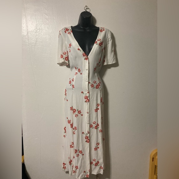 Reformation | Dresses | Nwt Rare Reformation Floral Maxi Button Down ...